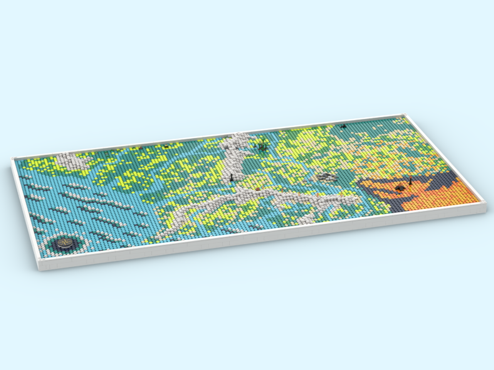 LEGO MOC-201520 3D Map of Middle Earth by Falconeagle117 | Rebrickable ...