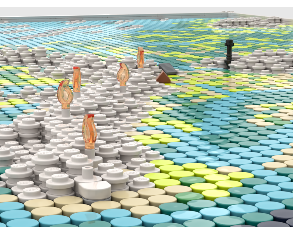 LEGO MOC 3D Map of Middle Earth by Falconeagle117 | Rebrickable - Build ...