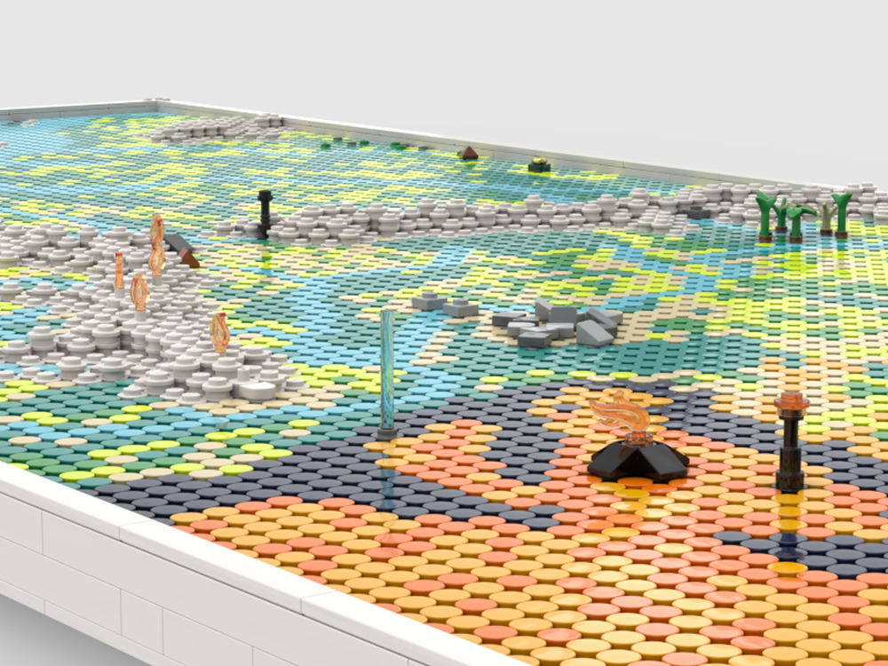 LEGO MOC-201520 3D Map of Middle Earth by Falconeagle117 | Rebrickable ...
