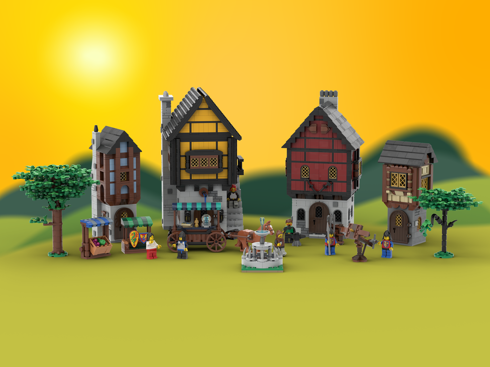LEGO MOC Medieval Village Multipack by longjuansilver | Rebrickable ...