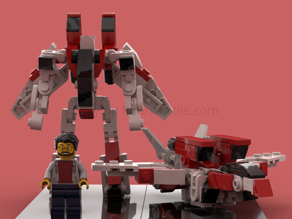 LEGO MOC Transforming Jetfire by minilegoformers | Rebrickable - Build ...
