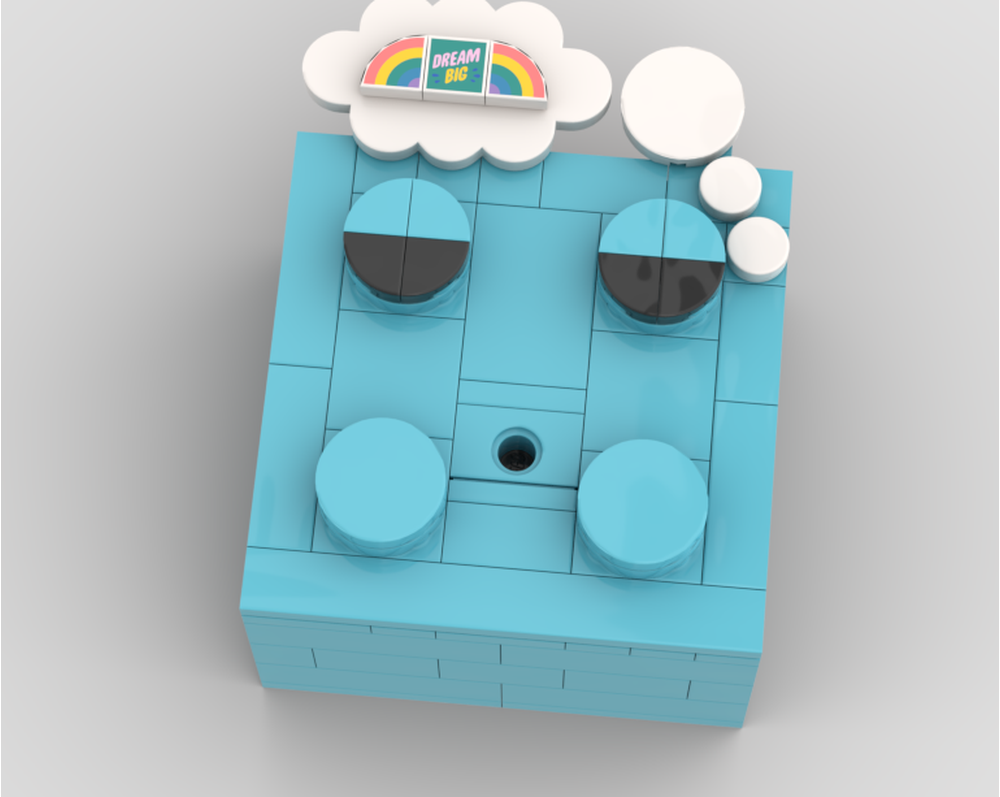 LEGO MOC Sleeping 2x2 Brick by Thierry | Rebrickable - Build with LEGO