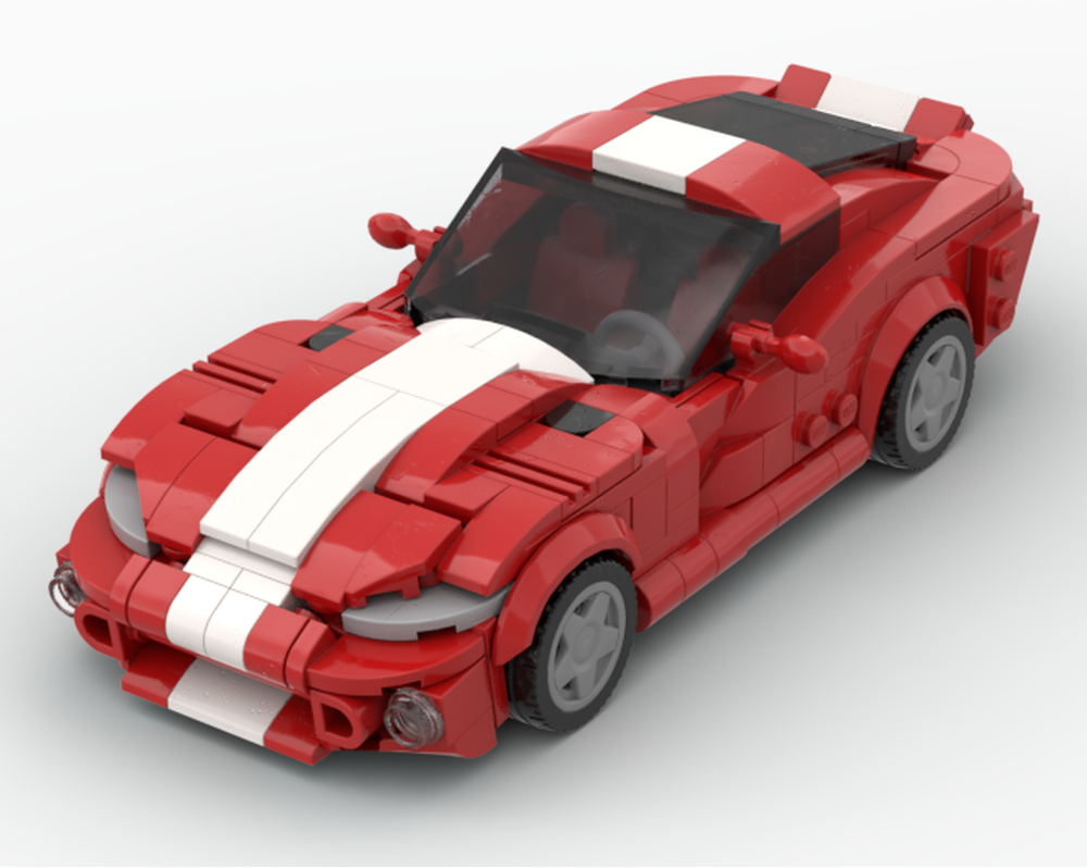 LEGO MOC Lego MOC Dodge Viper GTS Red with White Stripes by zeilke ...