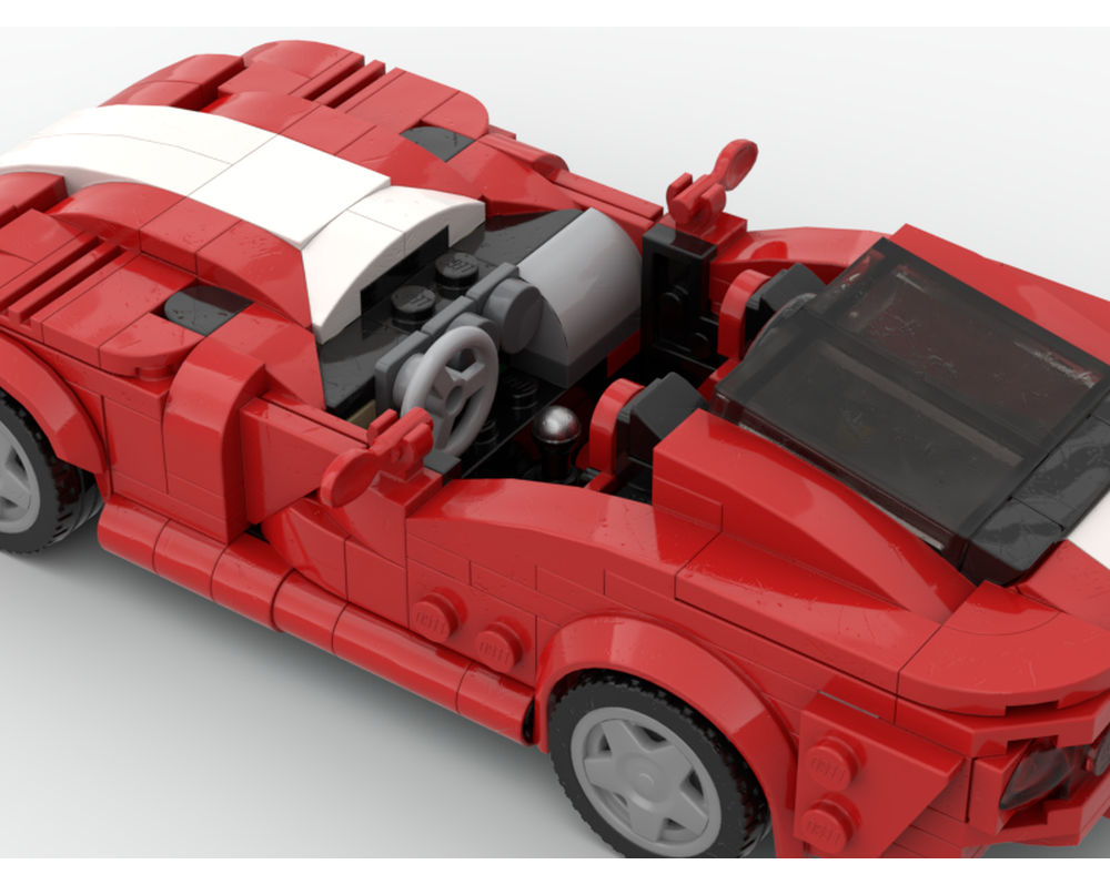 LEGO MOC Lego MOC Dodge Viper GTS Red with White Stripes by zeilke ...