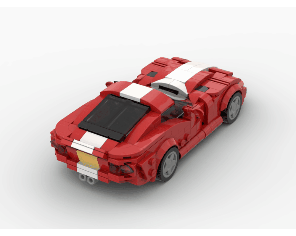 LEGO MOC-201568 Lego MOC Dodge Viper GTS Red with White Stripes by ...