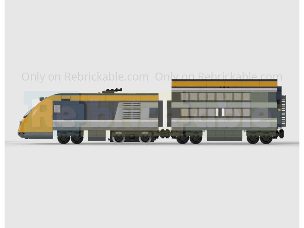 Lego Moc 60197 Alternate Build Double Decker Superliner Style