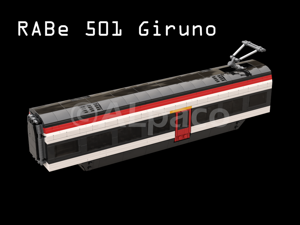 LEGO MOC pantograph wagon, RABe 501 Giruno by Alpaco | Rebrickable ...