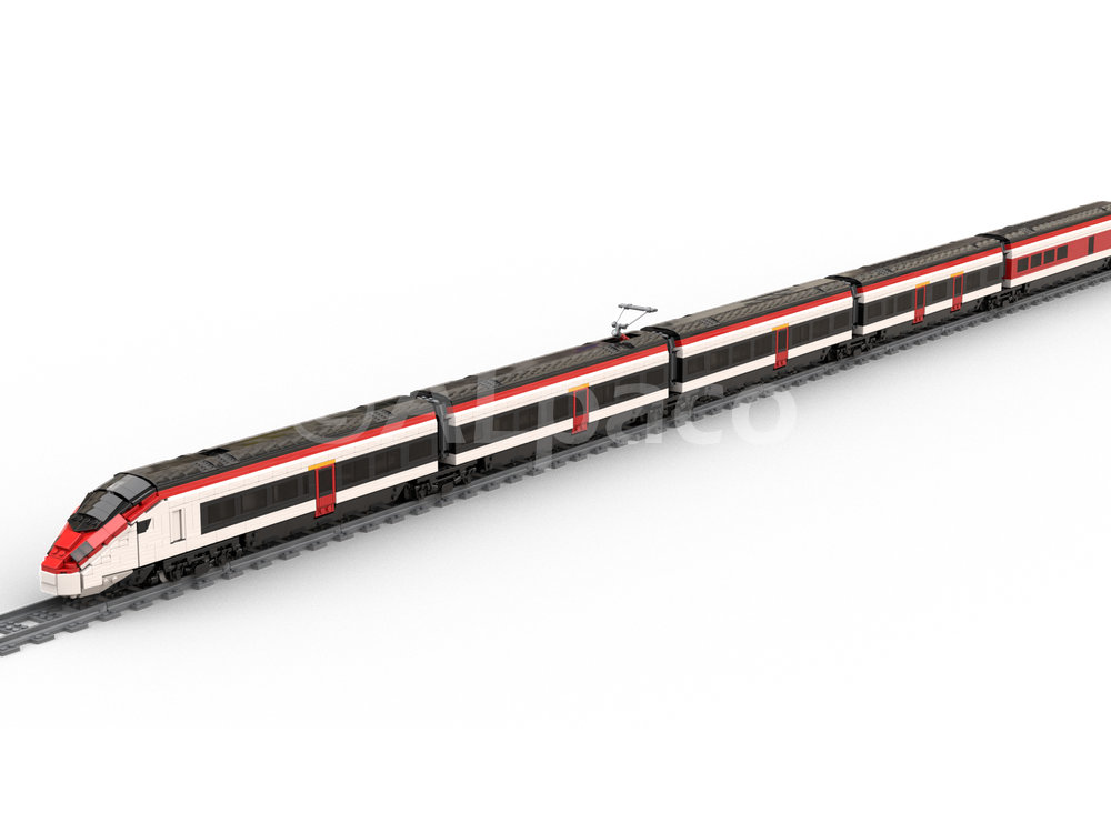 LEGO MOC pantograph wagon, RABe 501 Giruno by Alpaco | Rebrickable ...