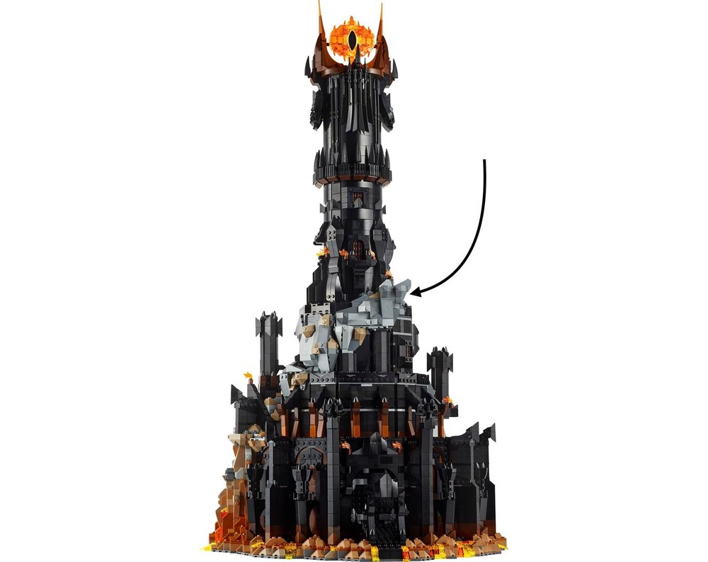 LEGO MOC Barad-Dur Height Extension by no_fake_LEGO | Rebrickable - Build with LEGO