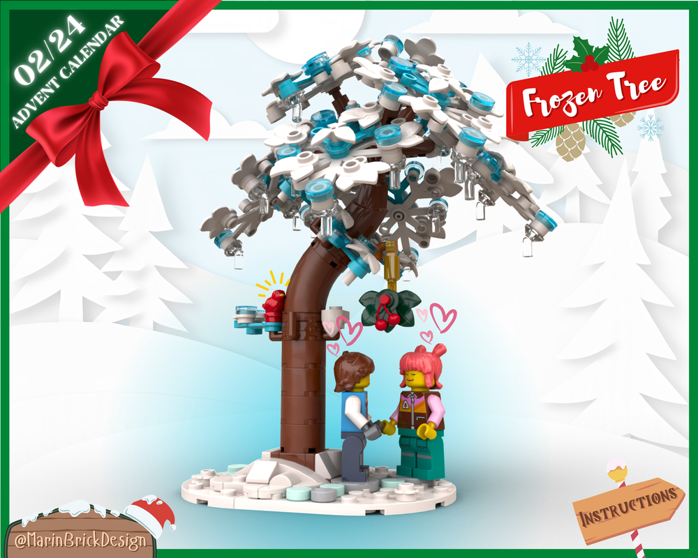 LEGO MOC LEGO Christmas Frozen Tree MOC - LEGO Advent Calendar 2024 MBD ...