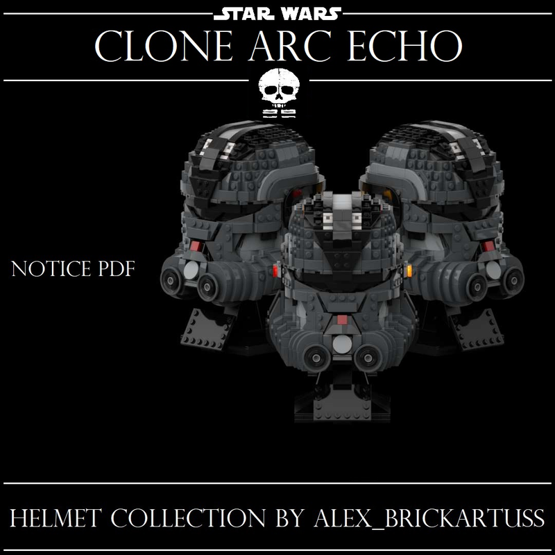 LEGO MOC Helmet clone Echo Bad Batch by Alex_BricKartuss | Rebrickable ...