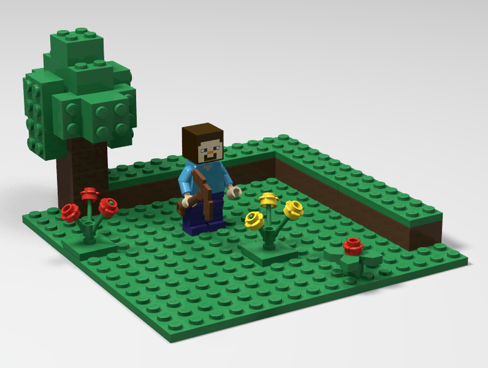 LEGO MOC Minecraft Grassland Terrain by Jedi15 | Rebrickable - Build ...