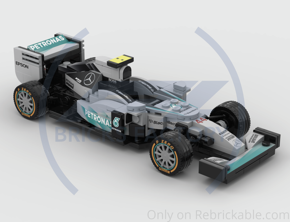 LEGO MOC-201618 F1 Mercedes W06 by Pit Lane Bricks Factory ...