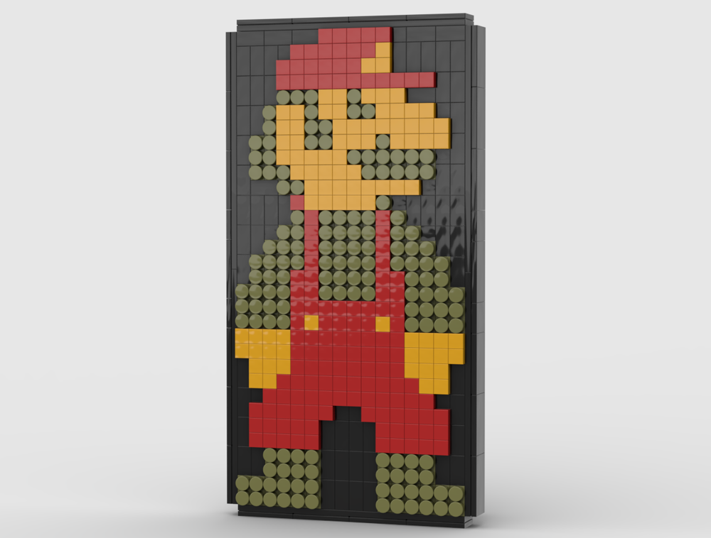 LEGO MOC Mario sprite by ao-ka | Rebrickable - Build with LEGO