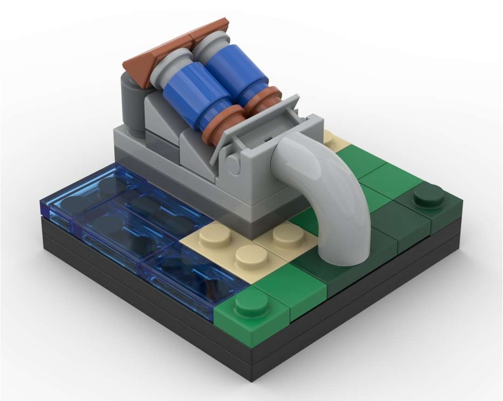 LEGO MOC Factorio Pump by 2poky3 | Rebrickable - Build with LEGO