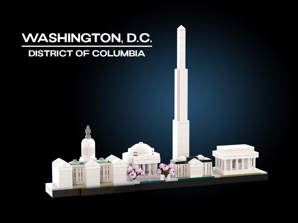 LEGO MOC-201652 Washington, D.C. Skyline by Modular_Maniac ...