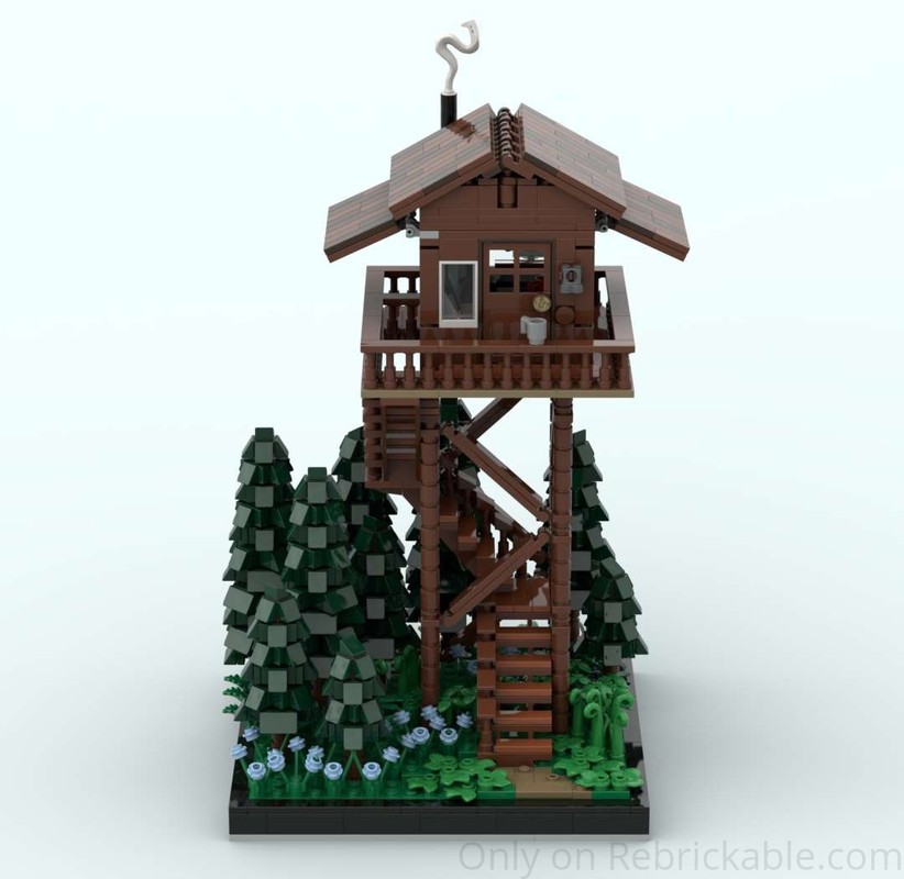 LEGO MOC Fire Lookout Tower by Imperial.Lego | Rebrickable - Build with ...