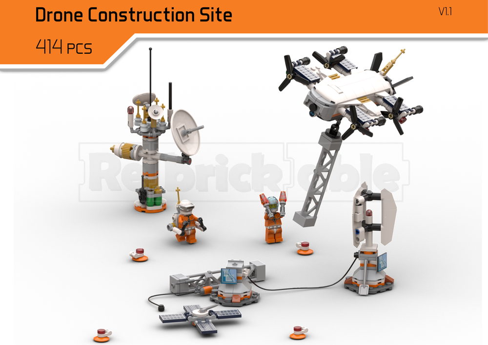 LEGO MOC Mars Mission - Drone Construction Site by RebrickedPlastic ...