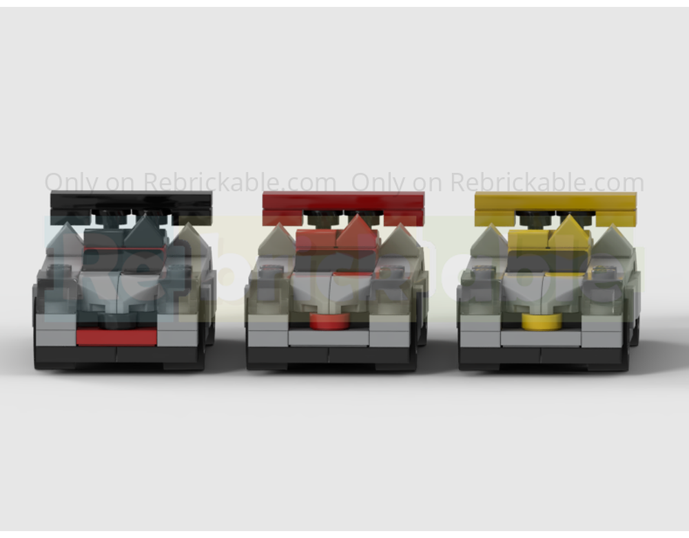 LEGO MOC Pack Of 3 Audi R8 LMP1 Team Joest Racing Cars - Half Speed ...