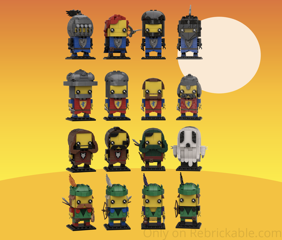 LEGO MOC Lego Castle Brickheadz wave 1 bundle by raguidel | Rebrickable ...