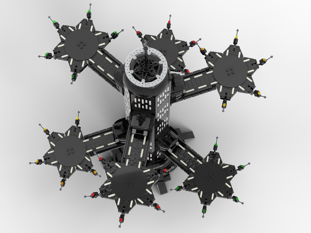 LEGO MOC Micro Ship Landing Pad Tower by Thomus_Bean | Rebrickable ...