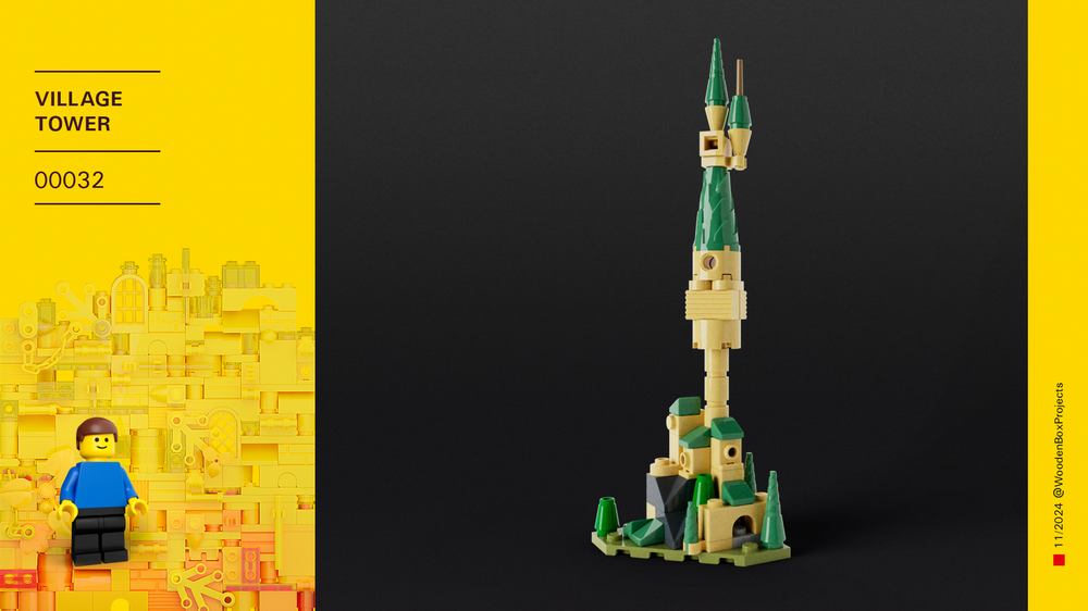 LEGO MOC Village Tower by WoodenBoxProjects | Rebrickable - Build with LEGO