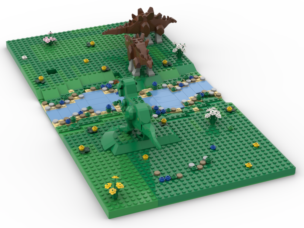 LEGO MOC Dinosaur Meadow by RapidCheetah | Rebrickable - Build with LEGO