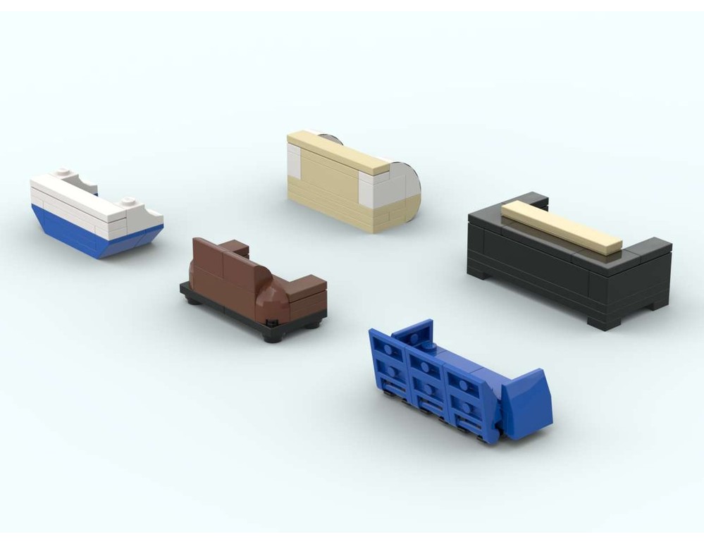 LEGO MOC Sofa Collection 2 by MarkMOC71 | Rebrickable - Build with LEGO