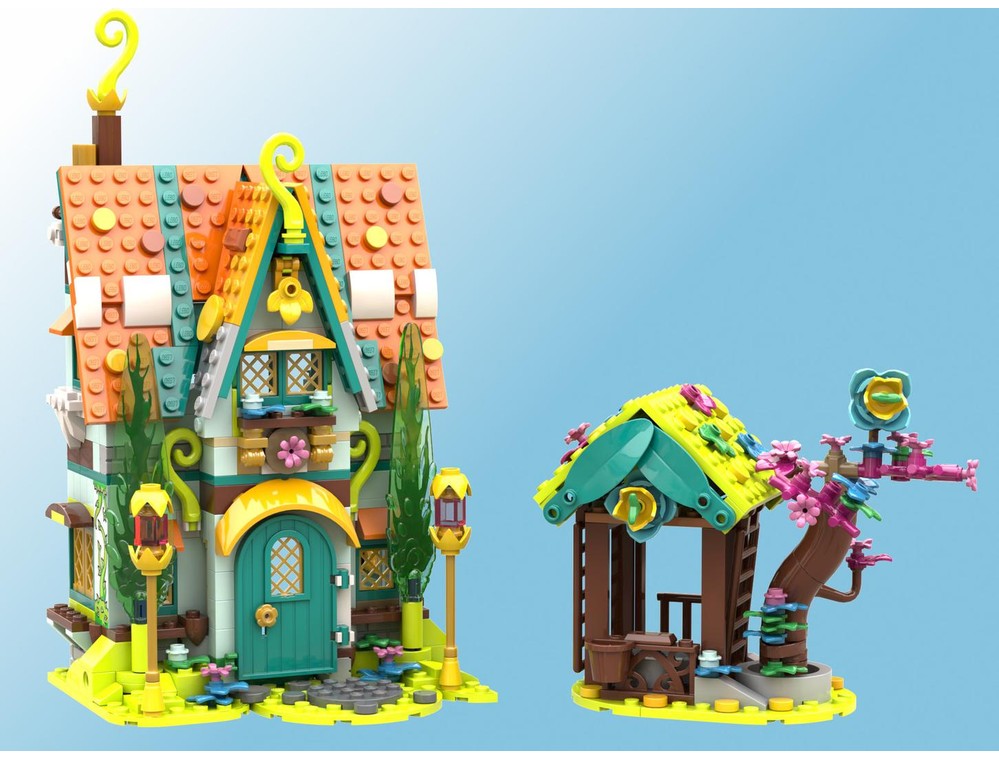 LEGO MOC Victorian Cottage by penumbra12 | Rebrickable - Build with LEGO