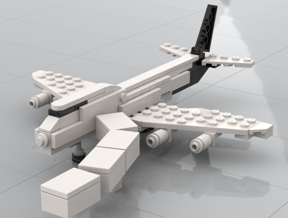 LEGO MOC Boeing 747 mini by Fighterjetfan15 | Rebrickable - Build with LEGO