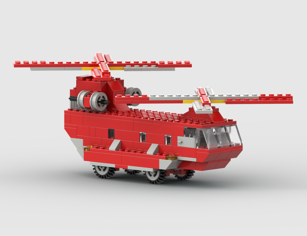 LEGO MOC Tandem Rotor Helicopter by Raptor9889 | Rebrickable - Build ...