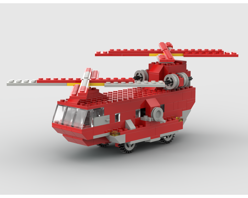 LEGO MOC Tandem Rotor Helicopter by Raptor9889 | Rebrickable - Build ...