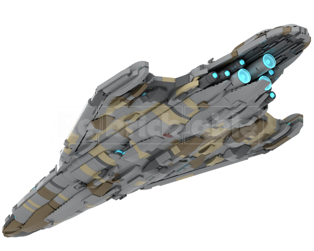 LEGO MOC Rebel Alliance Mon Calamari MC-80 Liberty Class Heavy Battle ...