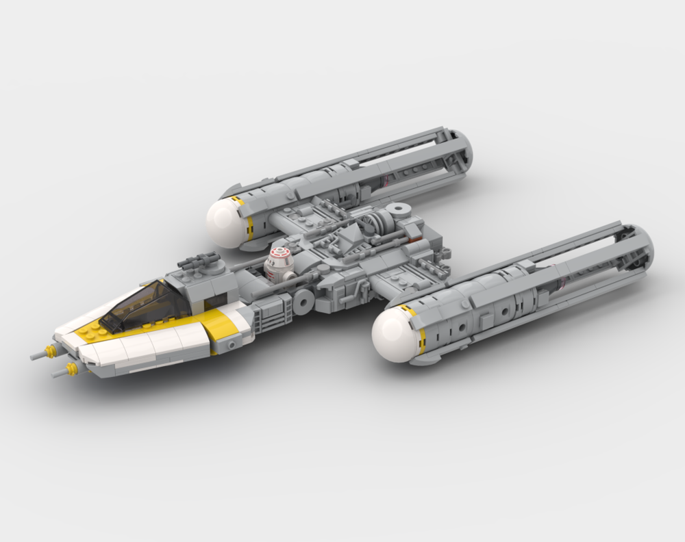 LEGO MOC Y wing Minifigure Scale by Brick Horizon | Rebrickable - Build ...