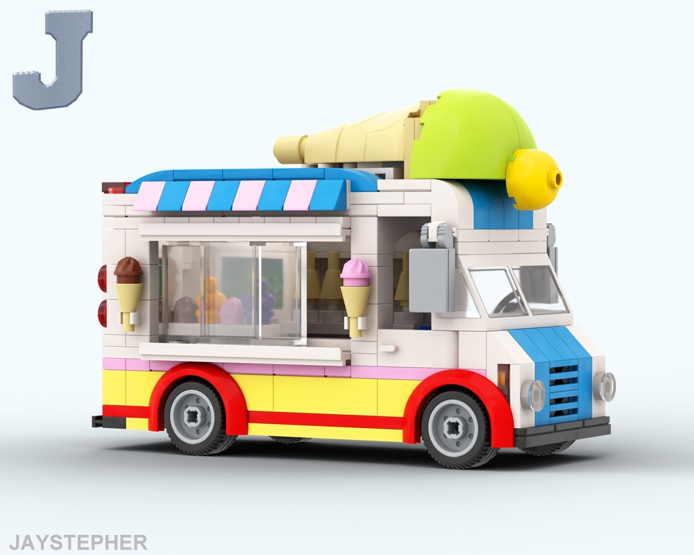 LEGO MOC-201761 Retro Ice Cream Van by jaystepher | Rebrickable - Build ...