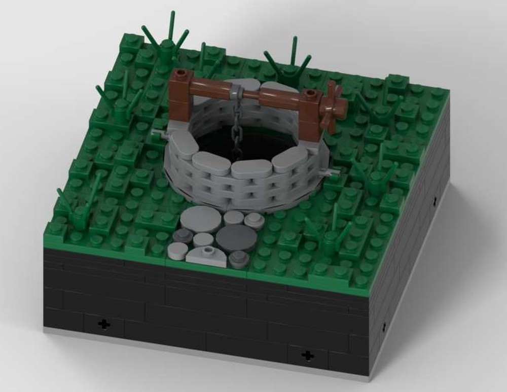 LEGO MOC Modular Terrain - Stone Well by mikey2110 | Rebrickable ...