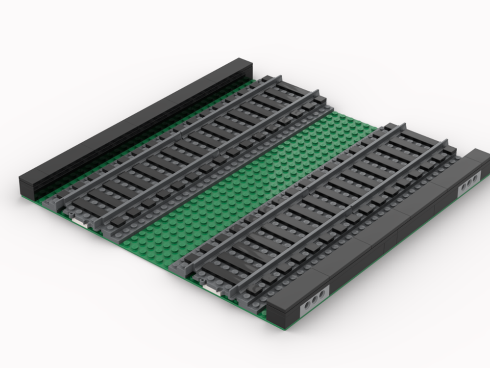 LEGO MOC Ballast Double Straight Tracks by BrickBear83 | Rebrickable ...