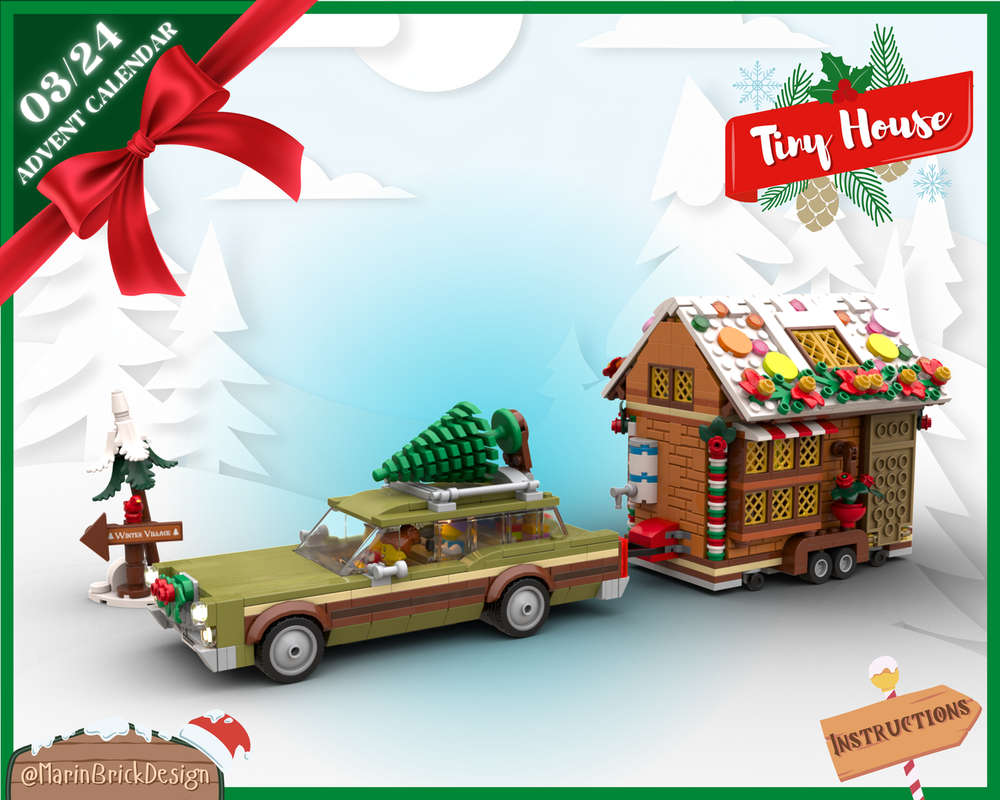 Lego Moc Lego Christmas Tiny House Moc Lego Advent Calendar 2024 By