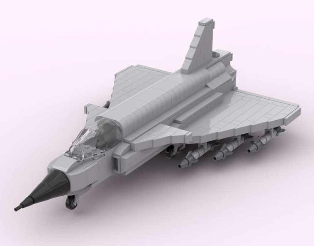 LEGO MOC AJ-37 Viggen by MATEILEGO | Rebrickable - Build with LEGO