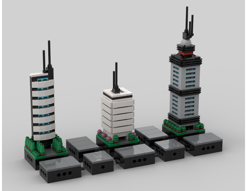 LEGO MOC Micro Modular City - Skyscrapers by Thomasbrickworks ...