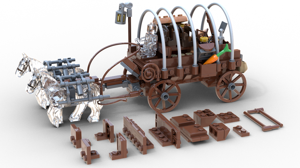 LEGO MOC Adventuring Wagon - Customizable by Lucid Bricks | Rebrickable ...