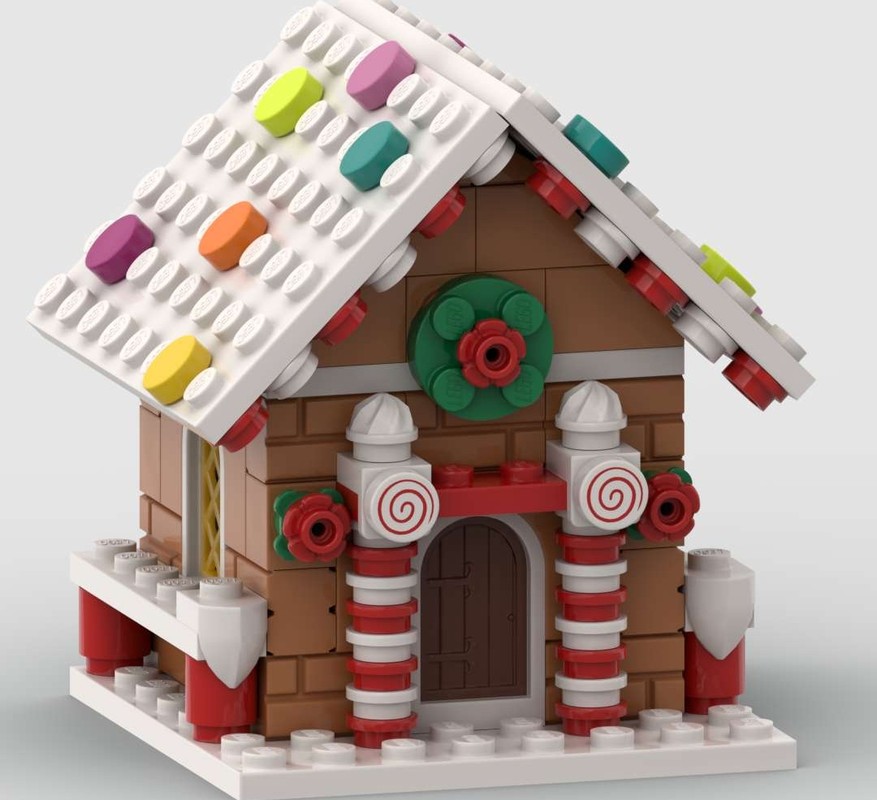 LEGO MOC Mini Gingerbread House by TheCascantes | Rebrickable - Build ...