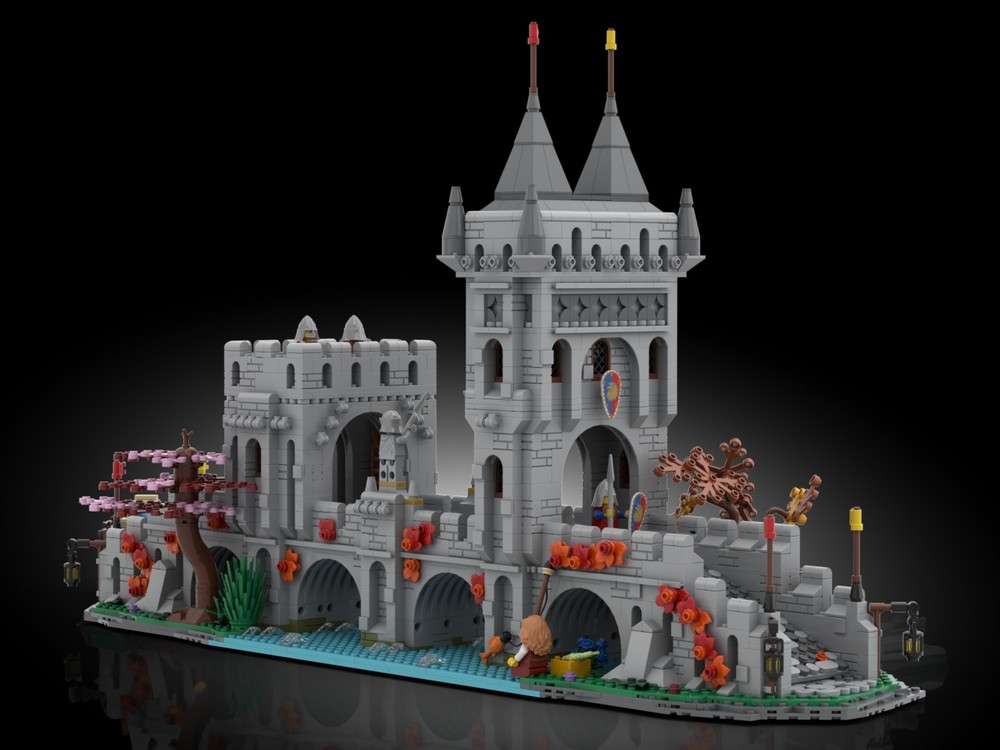 LEGO MOC Medieval River Crossing by Mikey_Brickalloti | Rebrickable ...