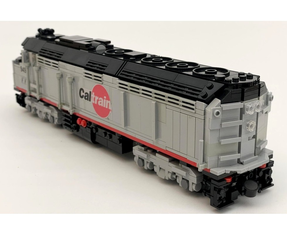 LEGO MOC-201817 1:48 EMD F40PH-2 (Caltrain) by NonsenseWars ...