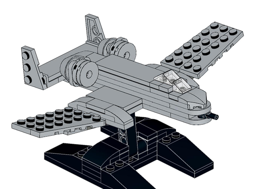 LEGO MOC Micro A-10 by Skyhawk_productions | Rebrickable - Build with LEGO