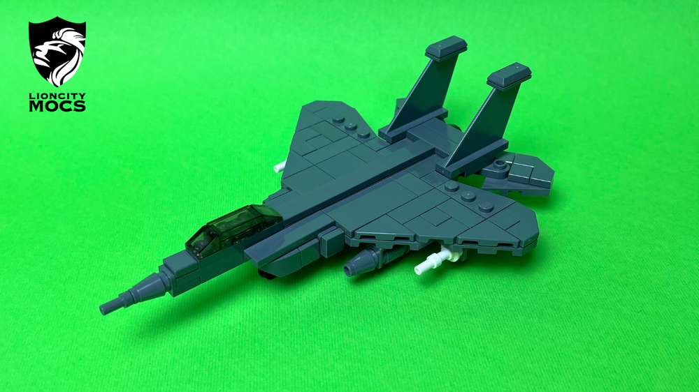 LEGO MOC F-15 Eagle Lego Tutorial (1:120) by Lioncity Mocs ...