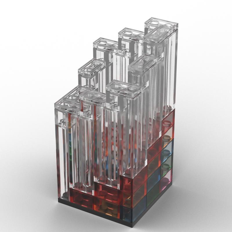 LEGO MOC Crystal Pen Holder by chuancong | Rebrickable - Build with LEGO