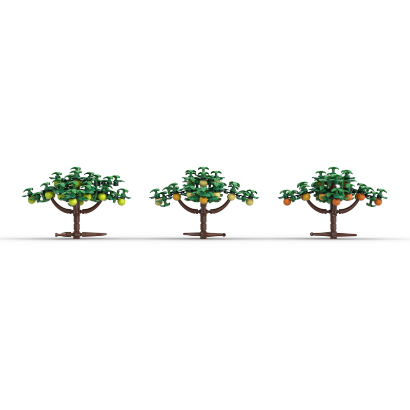 LEGO MOC-201851 Citrus Trees by BrickMind | Rebrickable - Build with LEGO