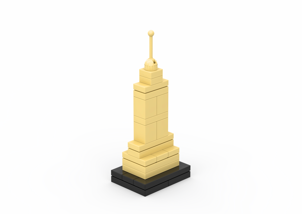 LEGO MOC Micro Empire State Building by The Bobby Brix Channel ...