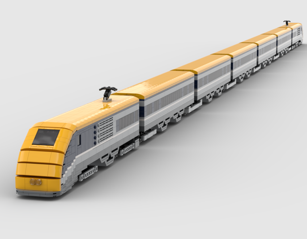 LEGO MOC High speed passenger train by Mr_Instruction | Rebrickable - Build with LEGO